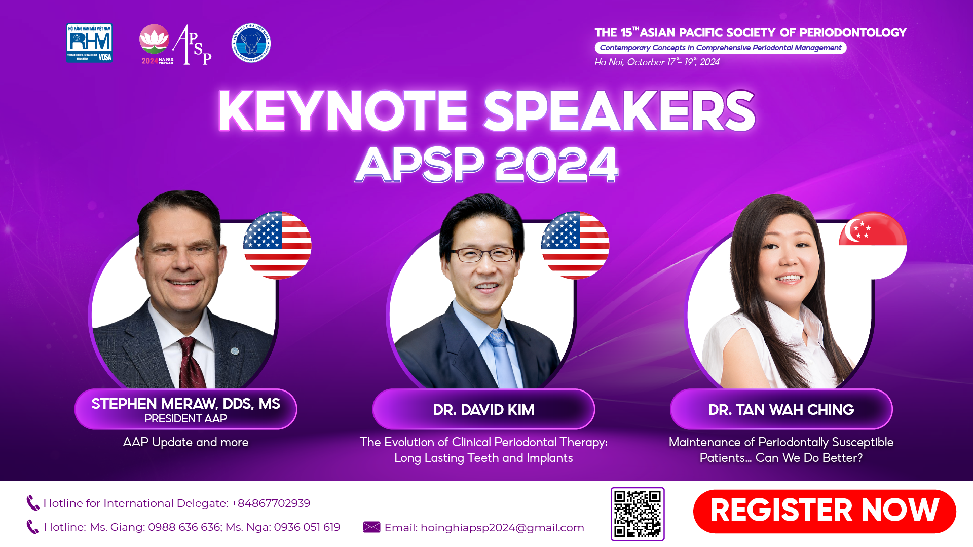 VIET NAM PERIODONTAL SOCIETY - ORGANIZER OF APSP 2024 CONFERENCE
